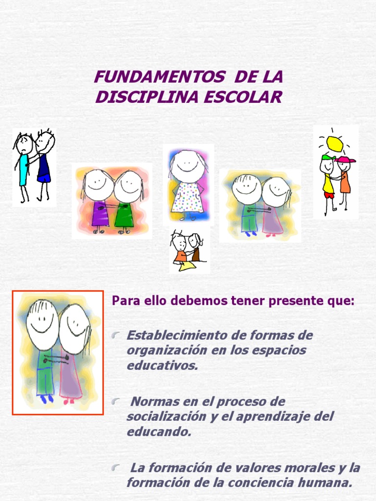 Principios Sobre La Disciplina Escolar | Ciencias del comportamiento ...