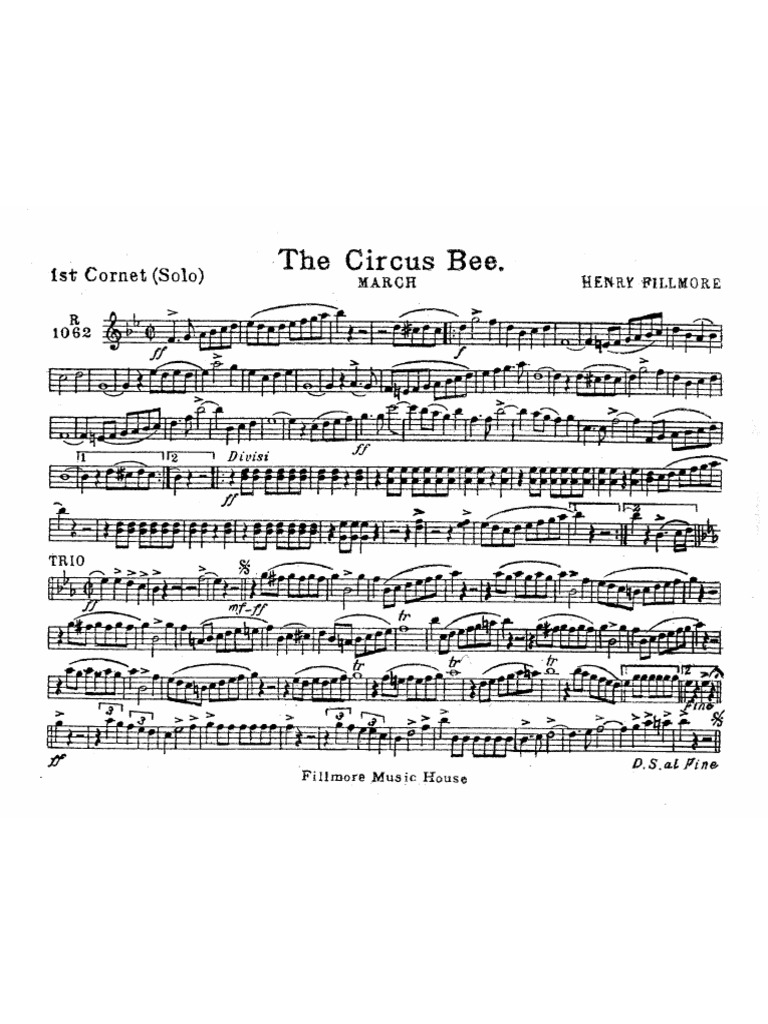 The Circus Bee - Cornetta 1 | PDF