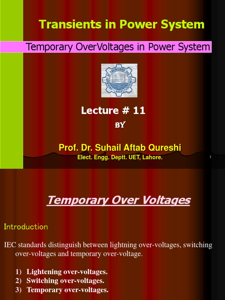 Temporary Overvoltages in Power System | PDF | Transformer | Resonance