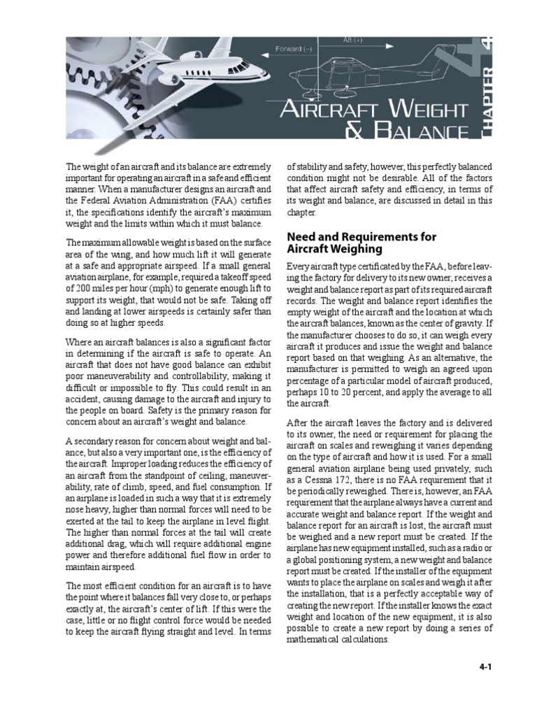 Importance of Weight and Balance in Aviation | PDF | Torque | Aircraft