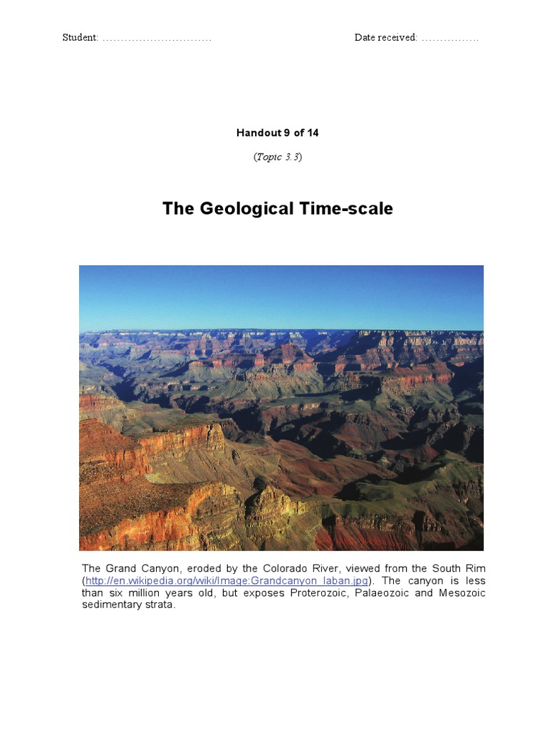 3-3 Geological Timescale | PDF | Radioactive Decay | Geologic Time Scale