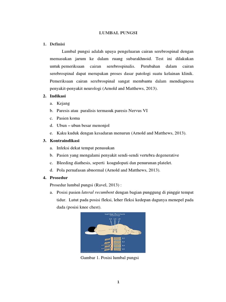 Lumbal Pungsi | PDF
