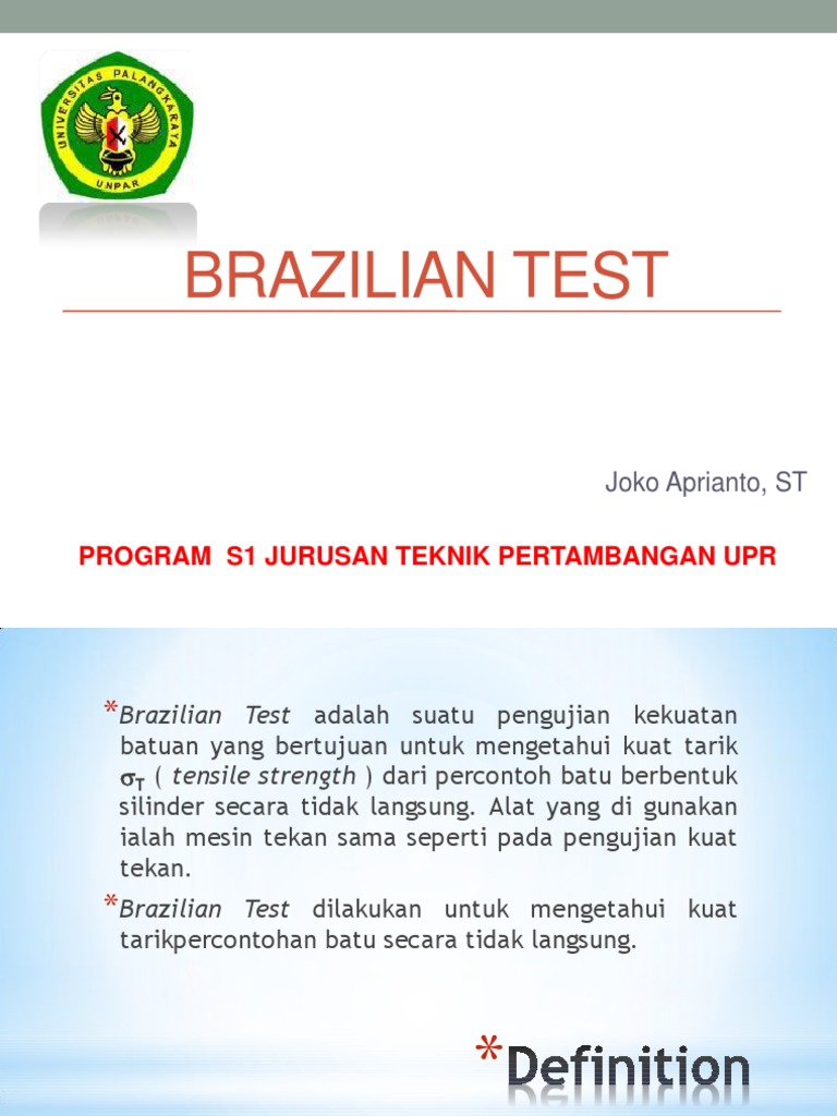 Brazilian Test | PDF