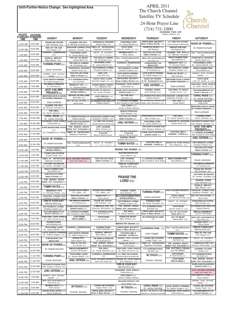 Church Scheduleschedule | PDF | Christian Religious Leaders ...
