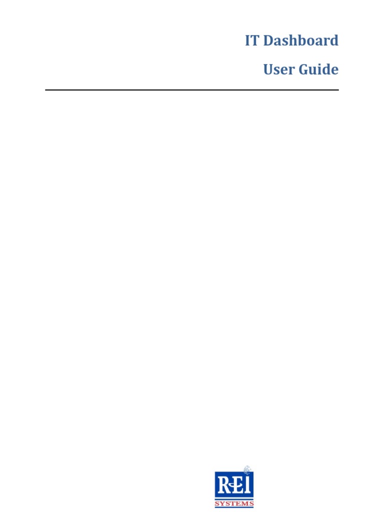IT Dashboard User Guide - V1 0 0 | Download Free PDF | Twitter | Websites