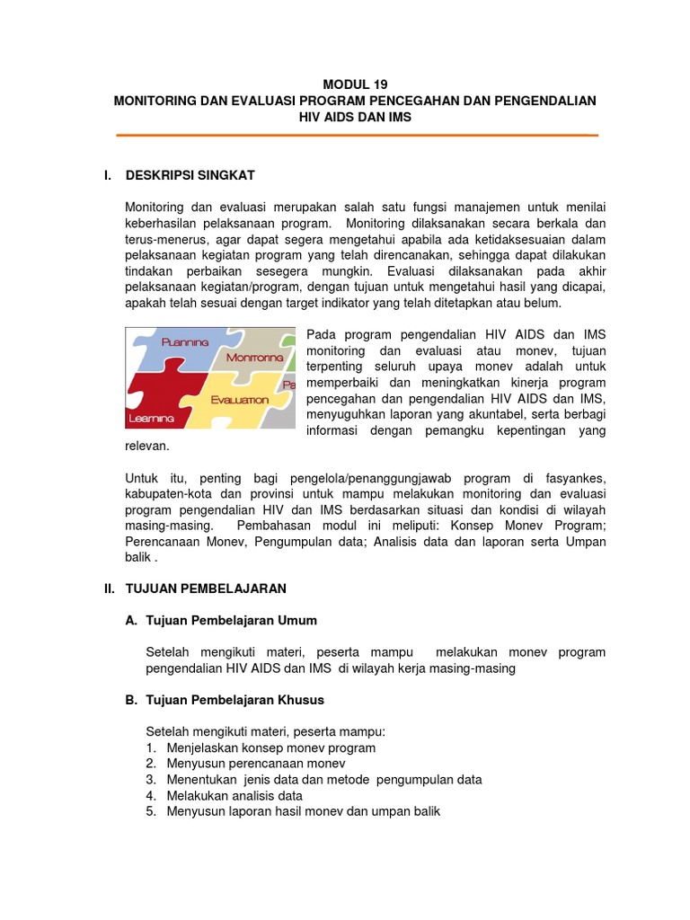 Tools Monev Program HIV dan IMS | PDF