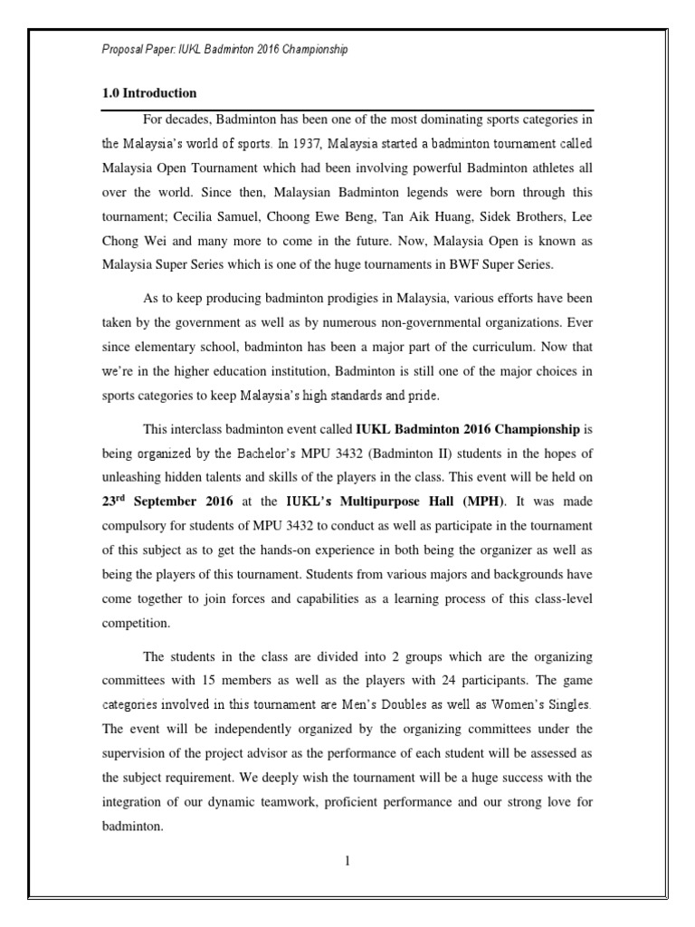 Badminton Paper | PDF | Professional Wrestling | Sports