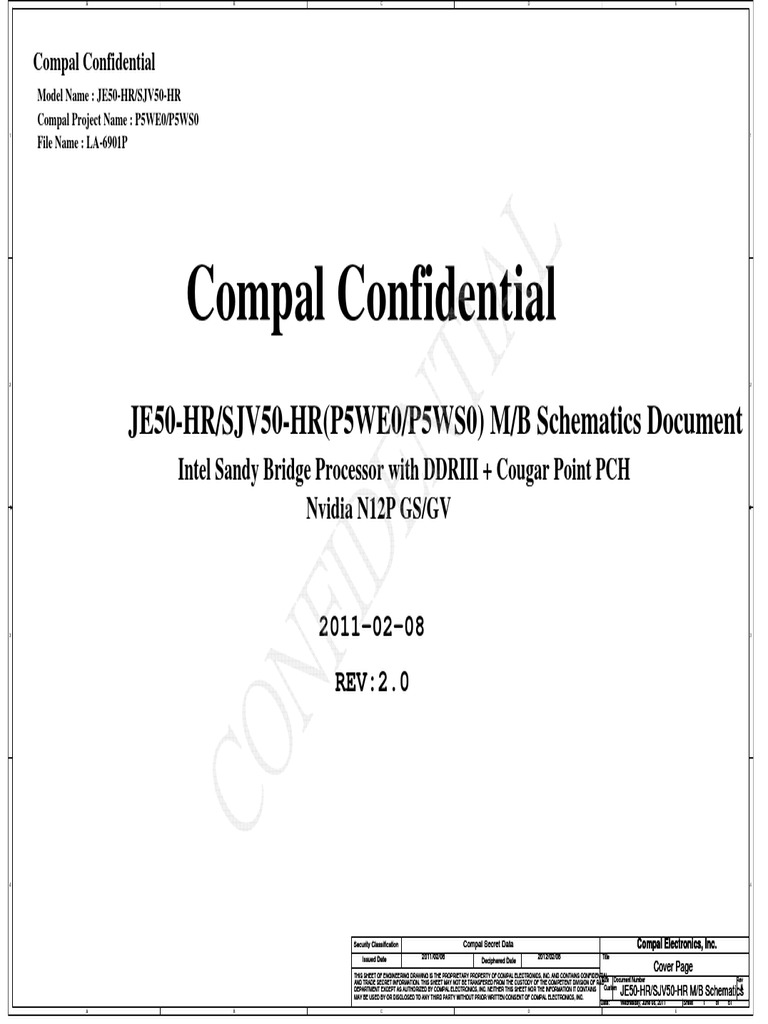 Compal La-6901p r2.0 Schematics | PDF