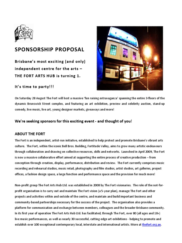 Sponsorship Proposal | PDF