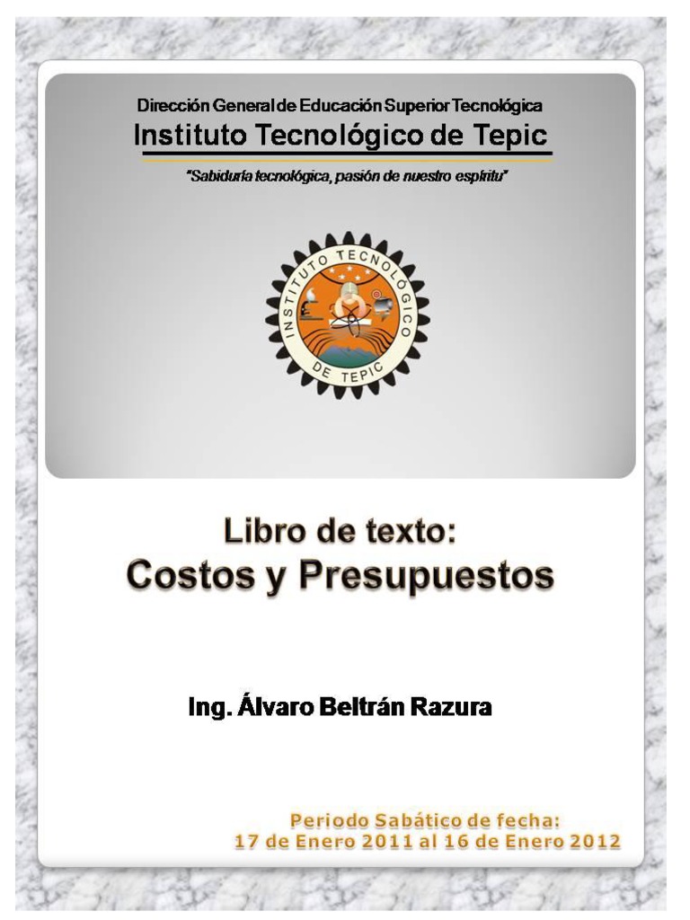 Costos y Presupuestos PDF | PDF | Costo | Presupuesto