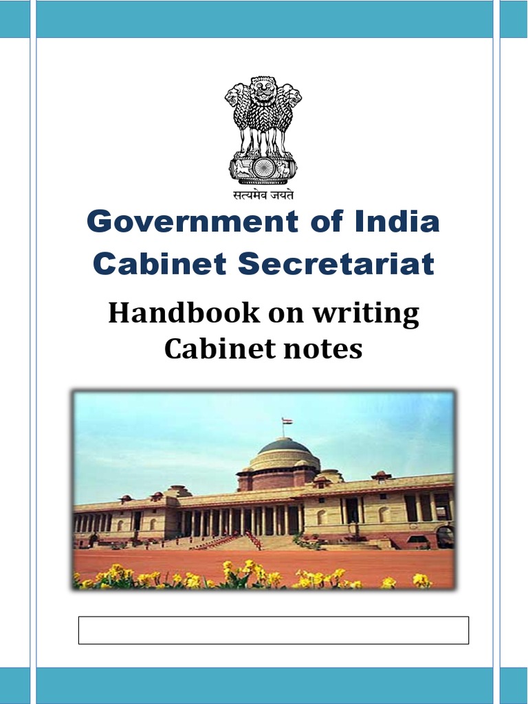 Handbook for Writing Cabinet Notes | PDF | Treaty | Ratification