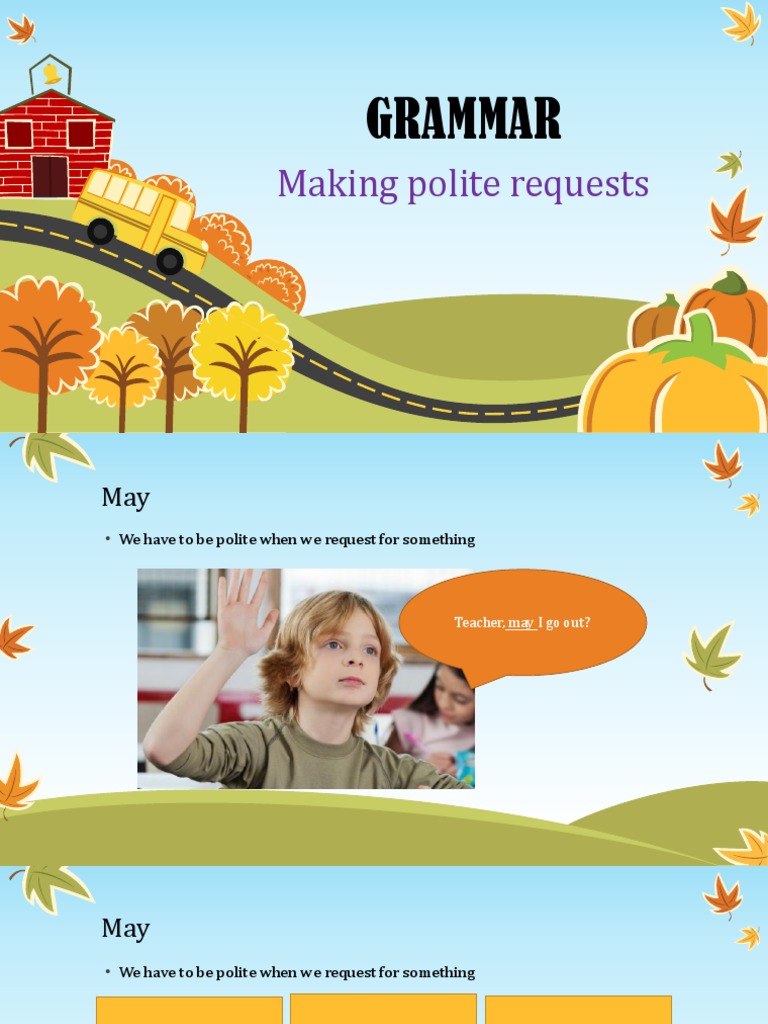 Grammar Making Polite Request | PDF | Home & Garden | Self-Improvement