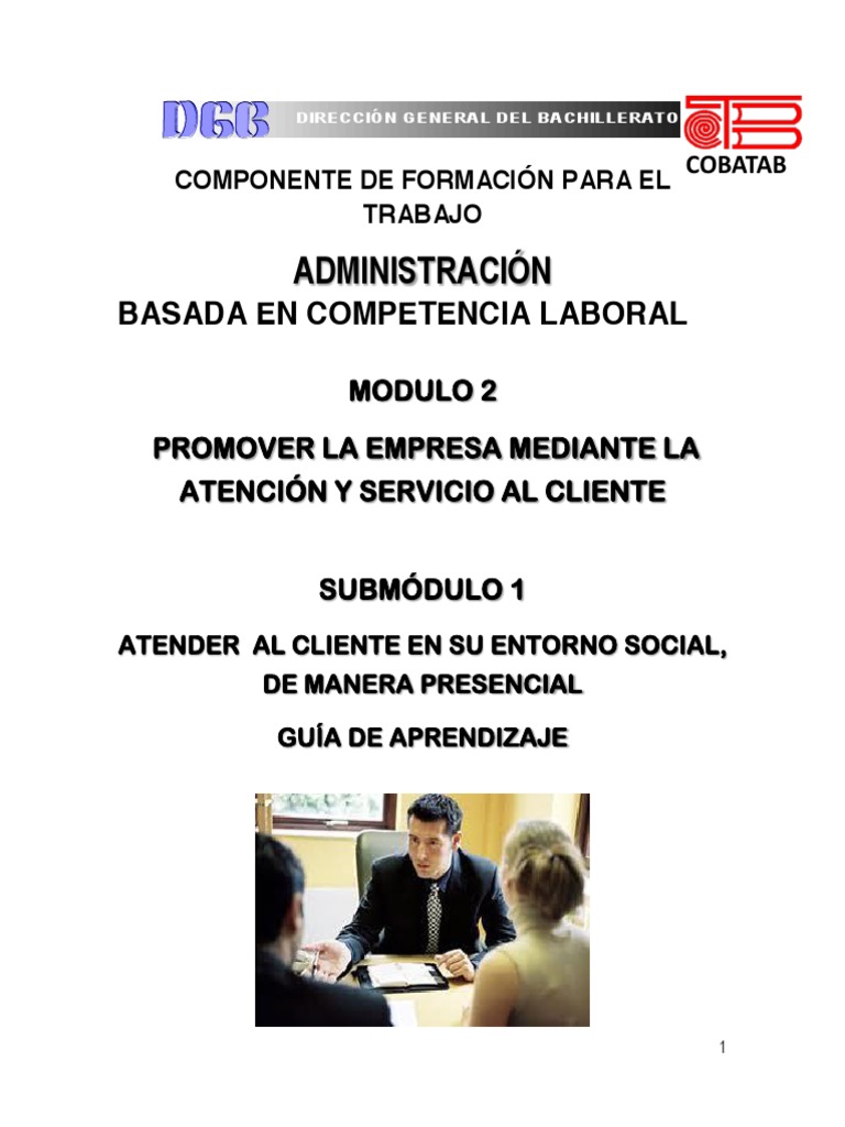 Guia de Aprendizaje Modulo 2 Subm 1 Atender El Cli | PDF | Marketing ... Guia de Aprendizaje Modulo 2 Subm 1 Atender El Cli | PDF | Marketing ...