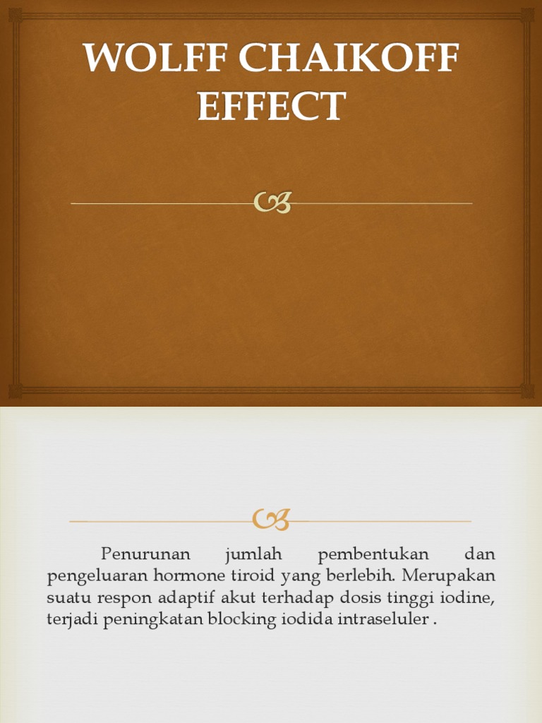 Wolff Chaikoff Effect | PDF