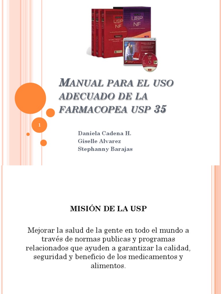 Manual USP | PDF | Medicamentos con receta | Farmacéutico