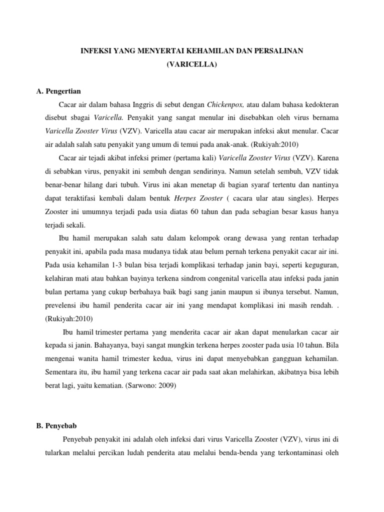 Infeksi Yang Menyertai Kehamilan Dan Persalinan | PDF