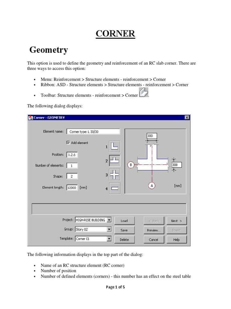 Corner | PDF | Hierarchy | Reinforcement