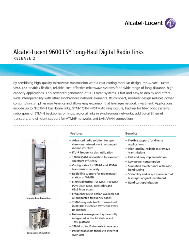Alcatel-Lucent 9600 Lsy PDF | PDF | Computer Network | Information And ...