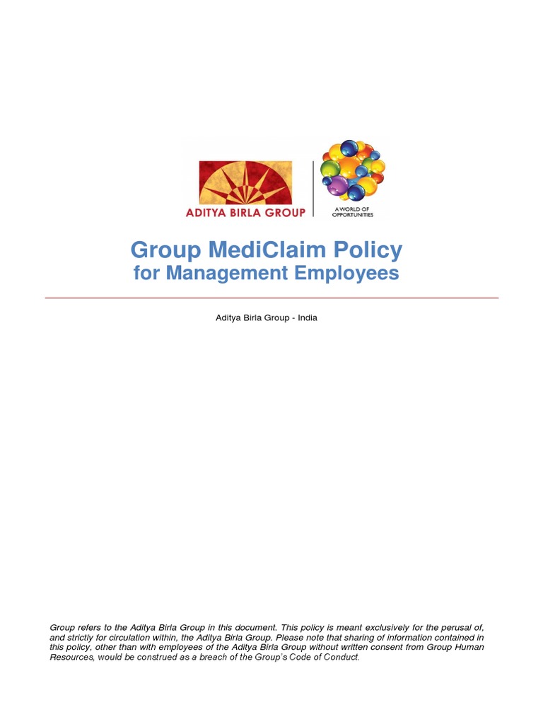 ABG GMC Policy 2016-17 - Management Cadre | PDF | Medicaid | Insurance