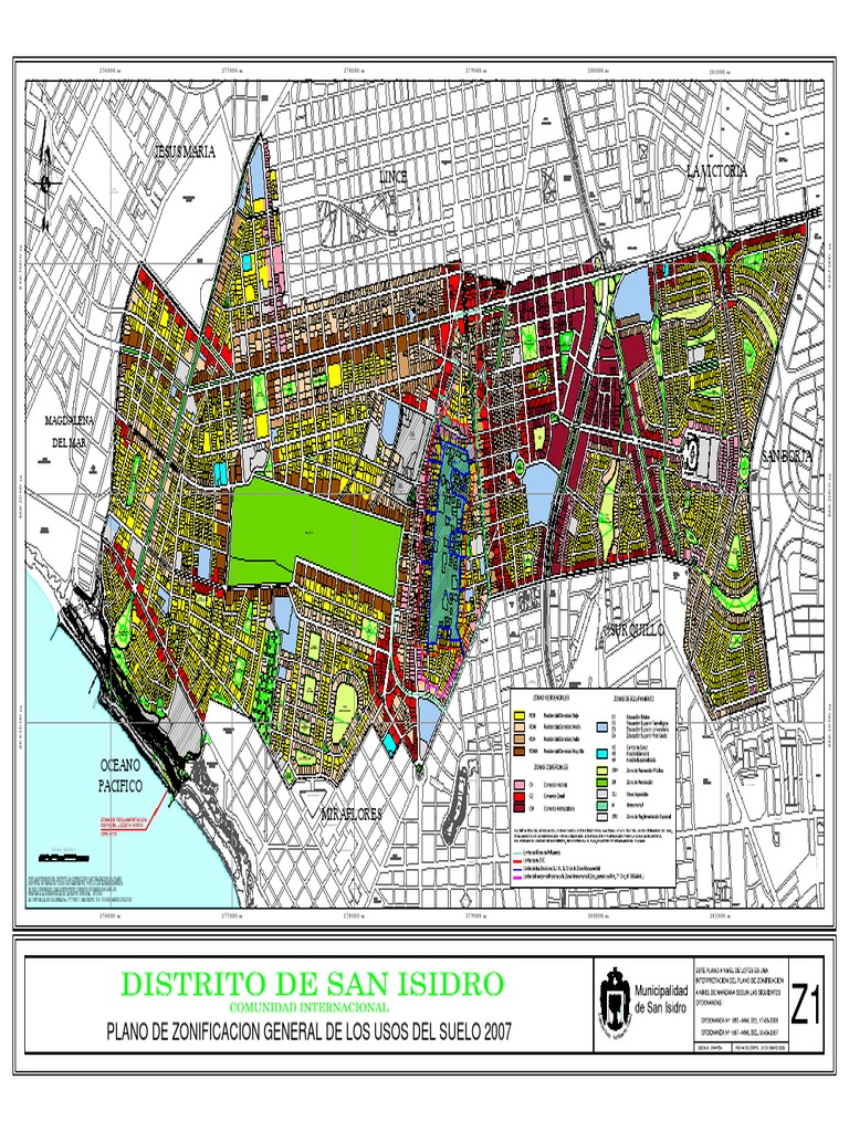 1.plano de Zonificacion de Usos de Suelo PDF | PDF