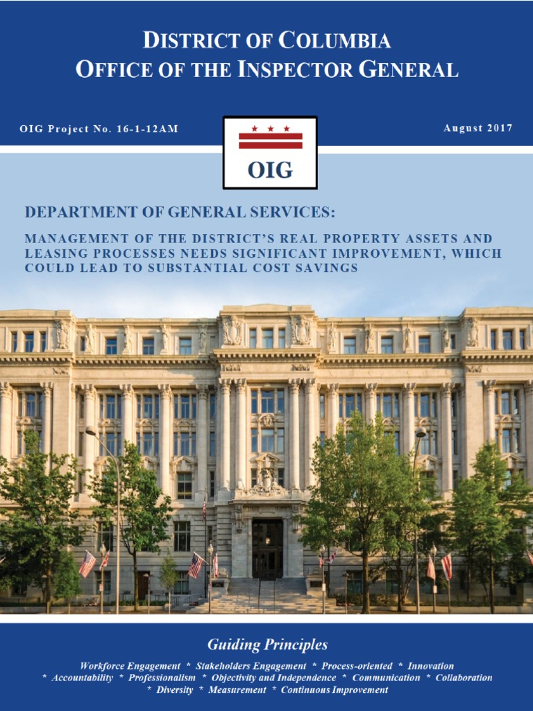 OIG DGS Report | PDF | Lease | Renting