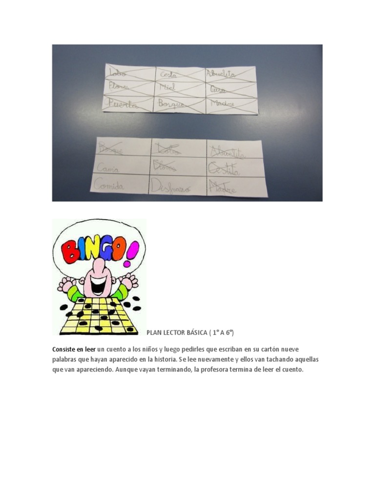 Bingo Literario | PDF | Cuentos