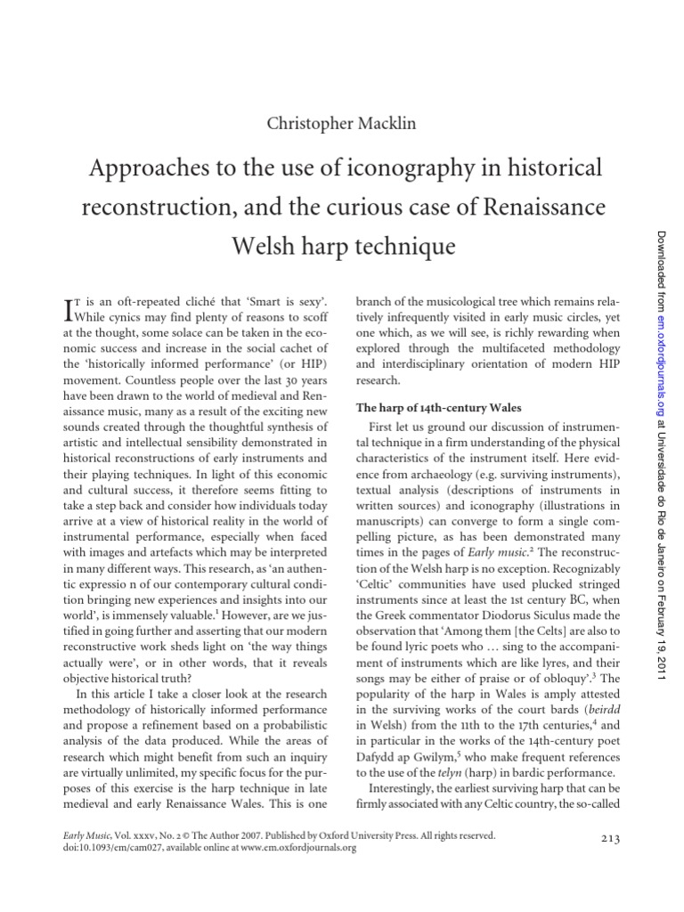 Approaches To The Use of Iconography in Historical Reconstruction | PDF ...
