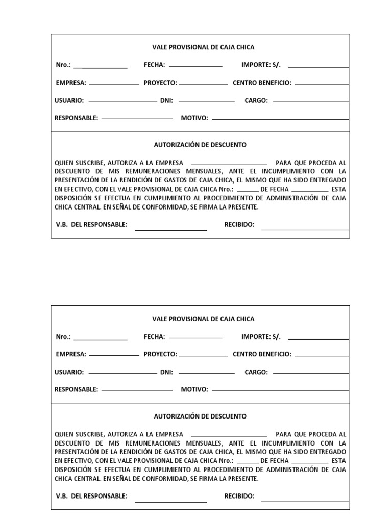 Formato Vale PDF | PDF