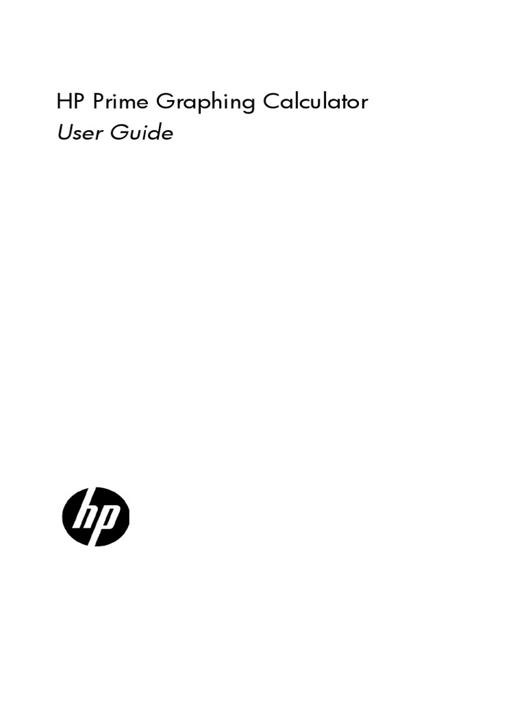 HP Prime Manual PDF | PDF