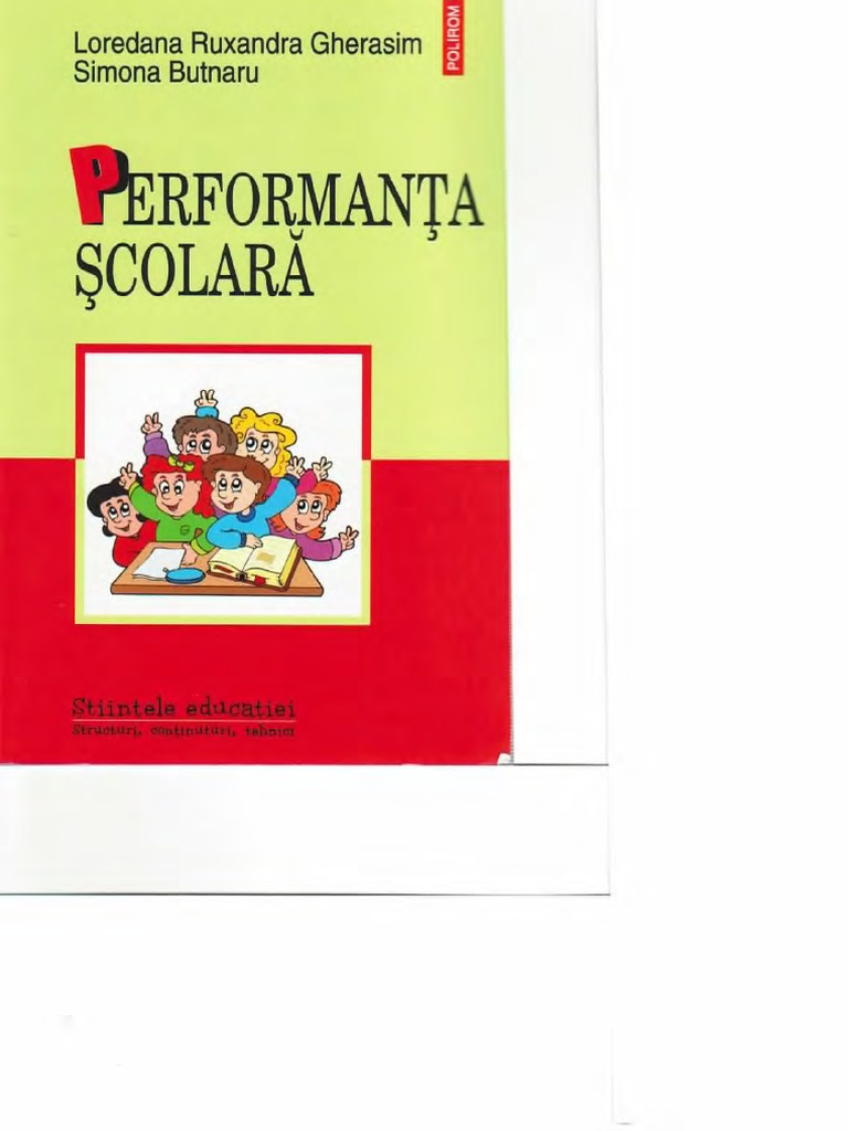 Performanta Scolara PDF