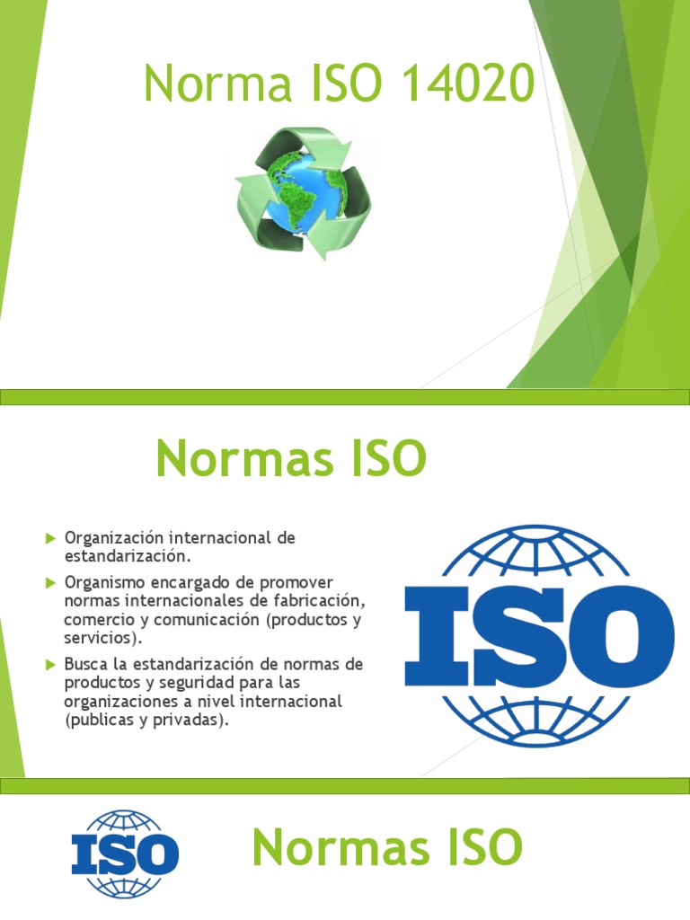 Norma Iso 14020 Exposicion | PDF | Organización internacional para la ...