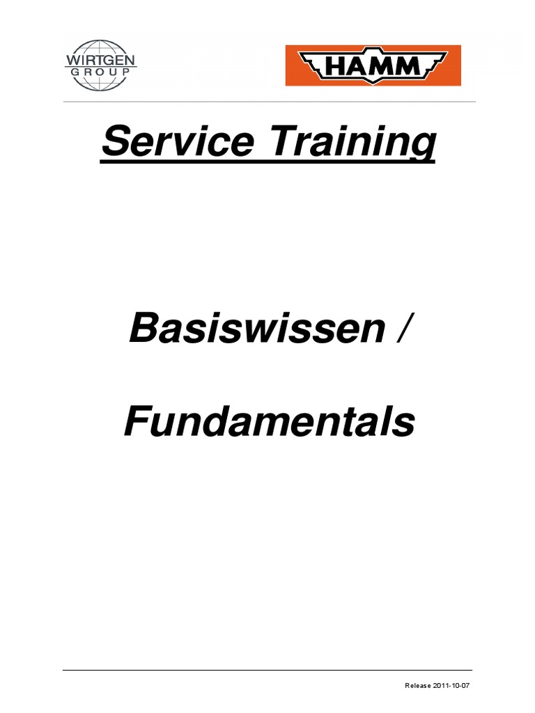 Hamm Compactors Service Training Guide | PDF | Valve | Pump