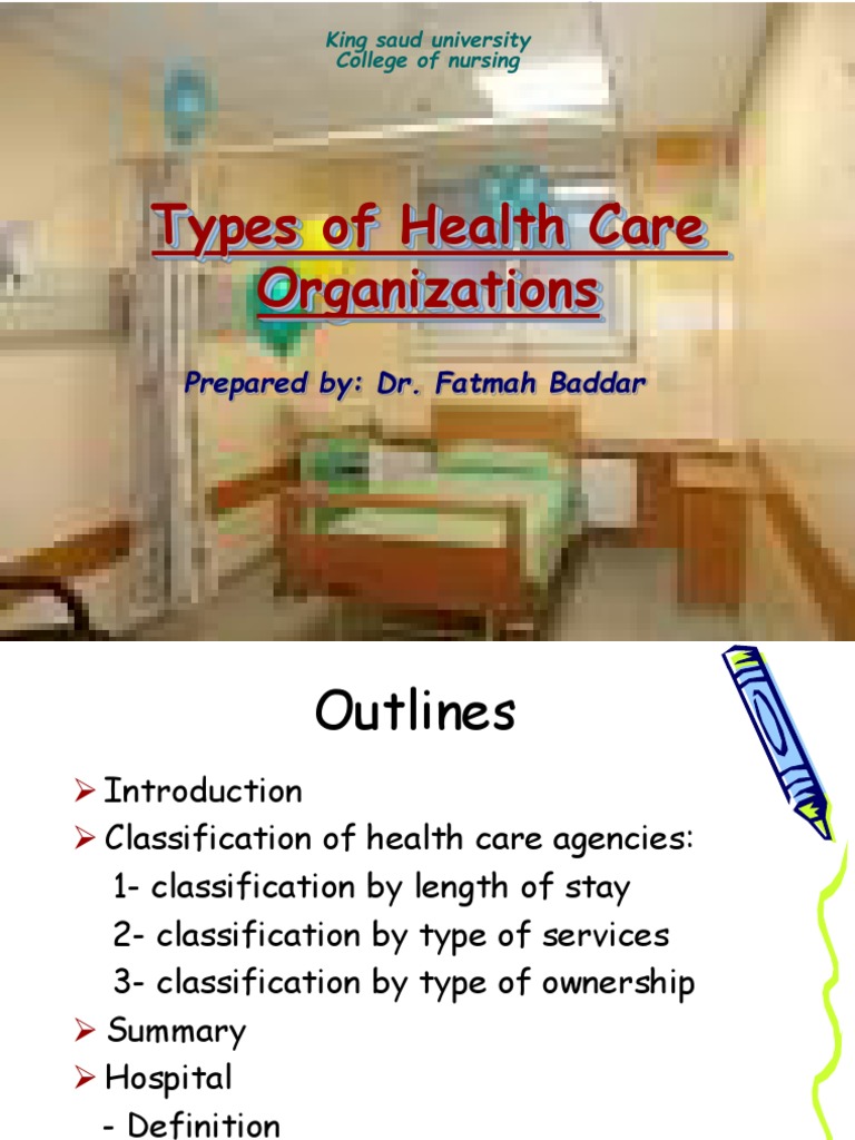 Classification of Health Care Organizations | Download Free PDF ...