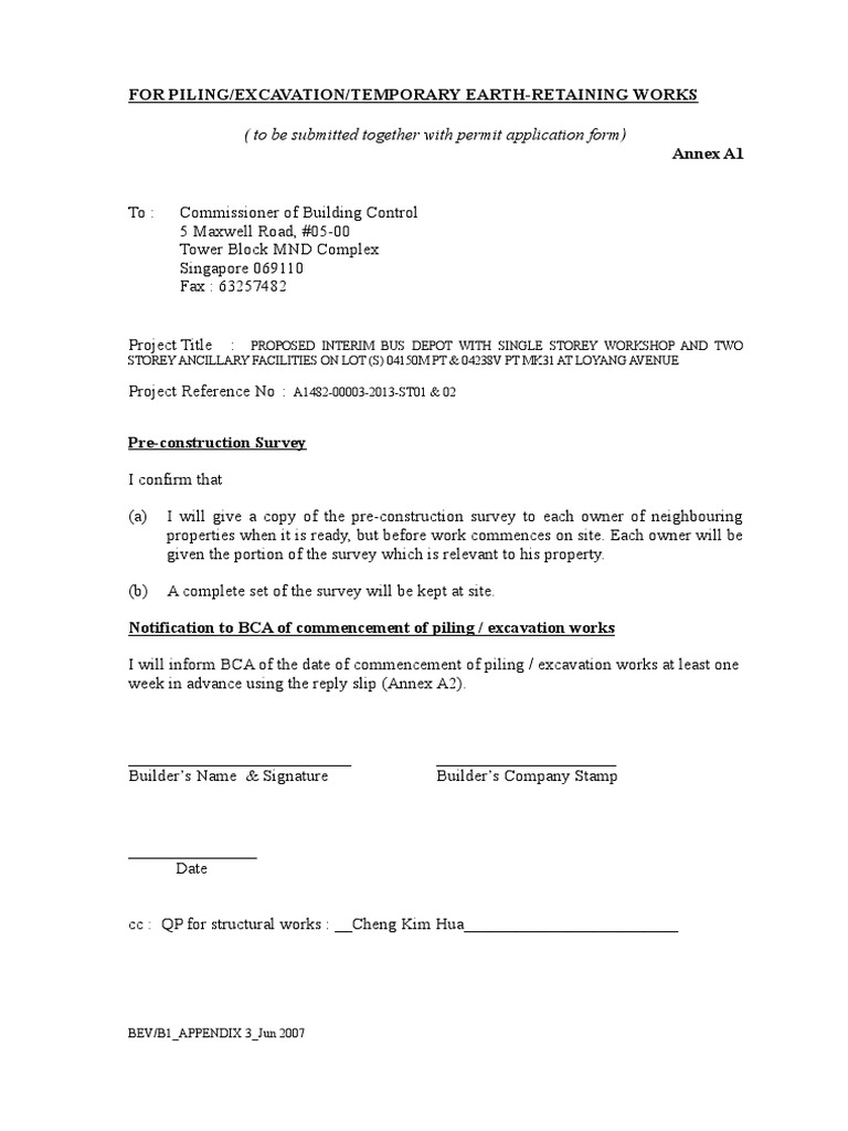 Bca Be Permit - A3 | PDF | Business