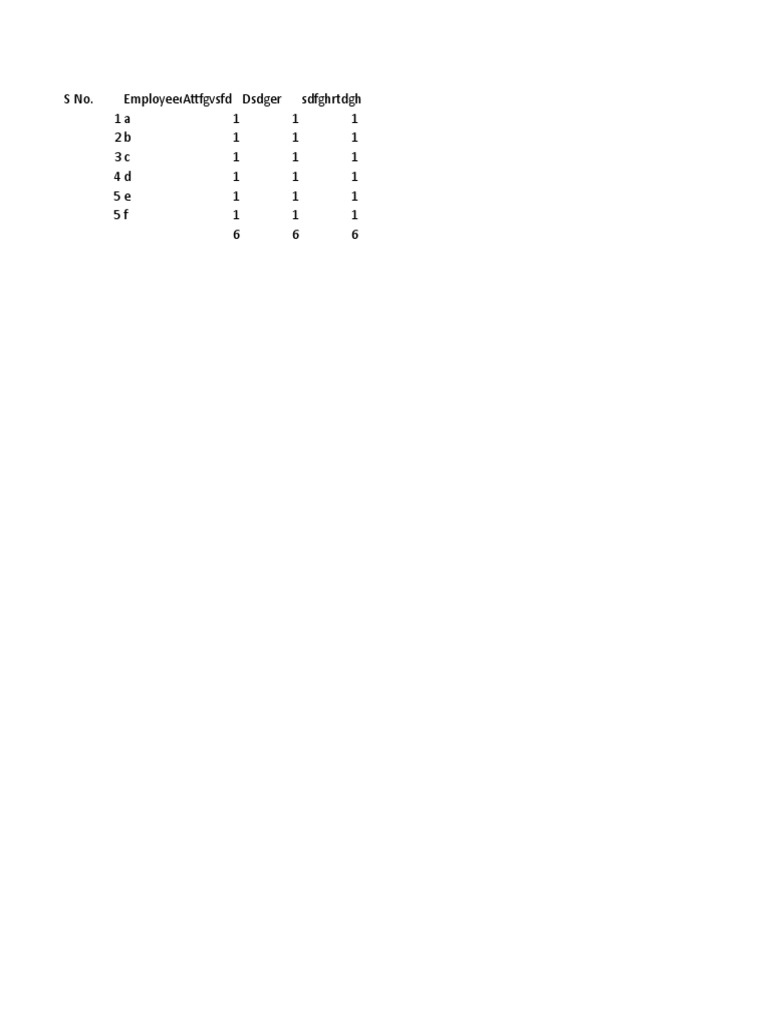 Attendance Format | PDF