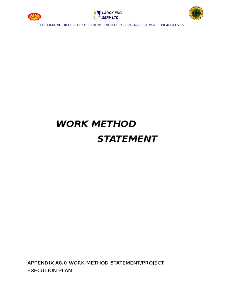 SUBSTATION Work Method - Doc1 | PDF | Risk Management | Quality Assurance