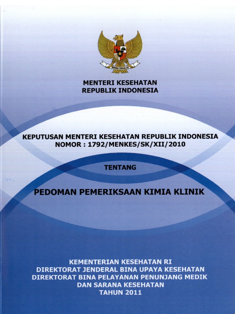 Pedoman Pemeriksaan Kimia Klinik Pdf Pdf