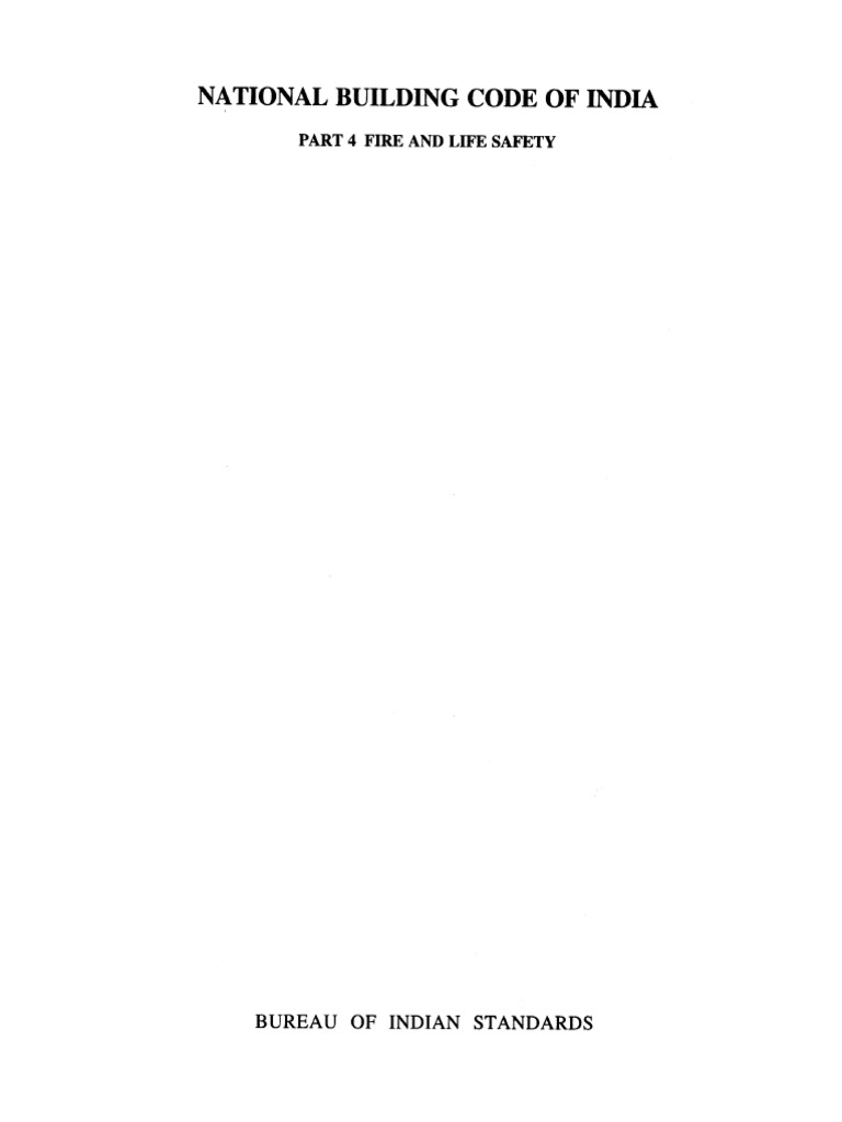 National Building Code of India - Part 4 Fire & Life Safety PDF ...