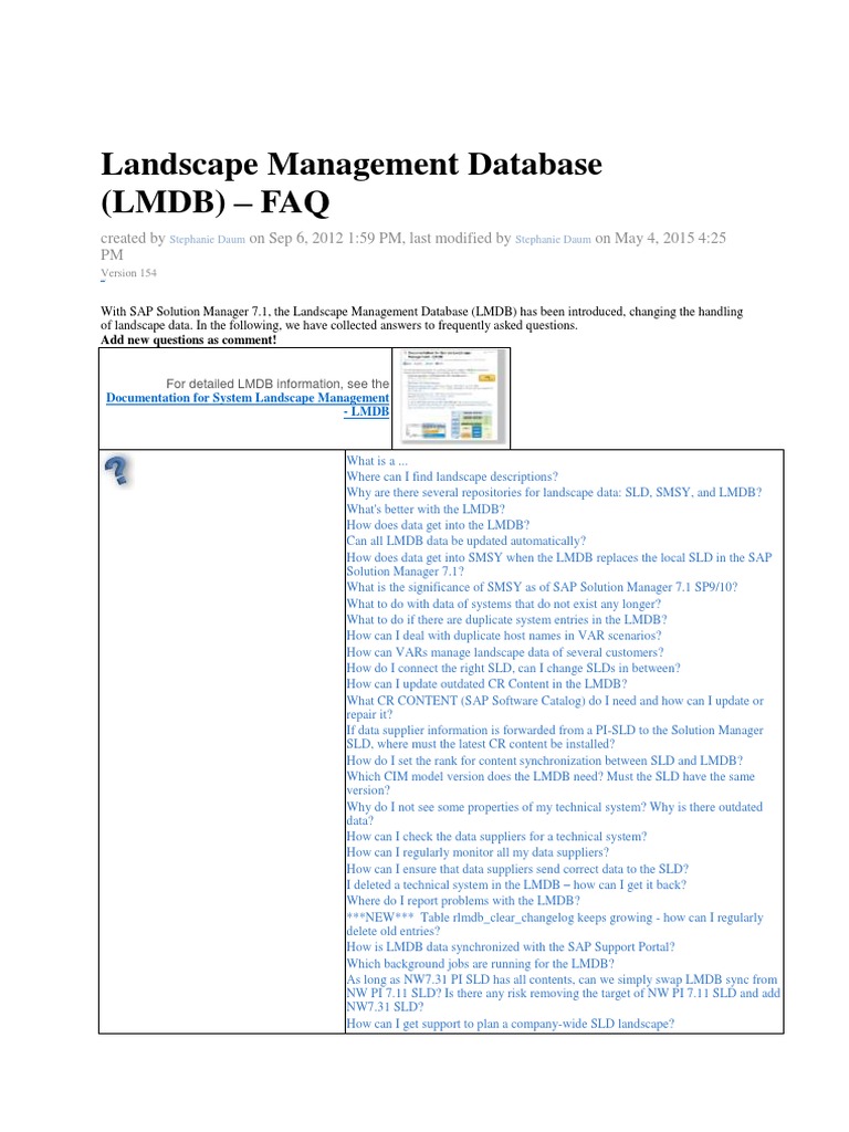 LMDB-Landscape Management Database | Databases | Computer Engineering