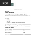 Model Cerere Concediu de Odihna | PDF