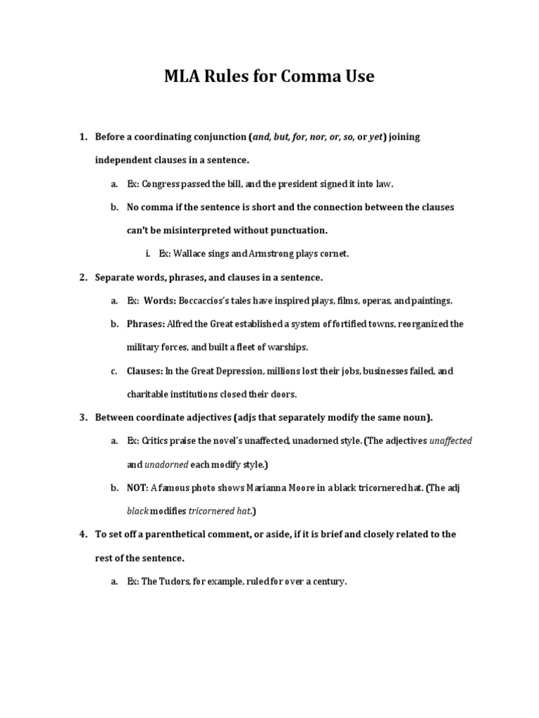 Comma Usage | PDF | Comma | Adjective