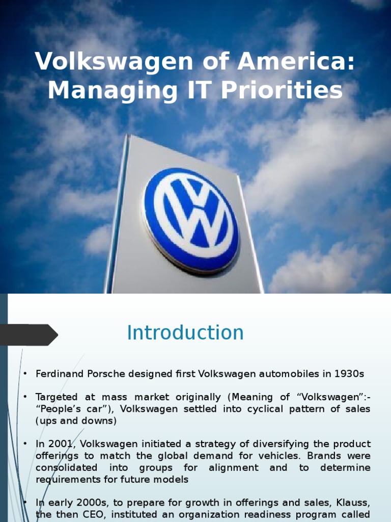 Volkswagon Case Study | PDF | Volkswagen | Clinical Trial