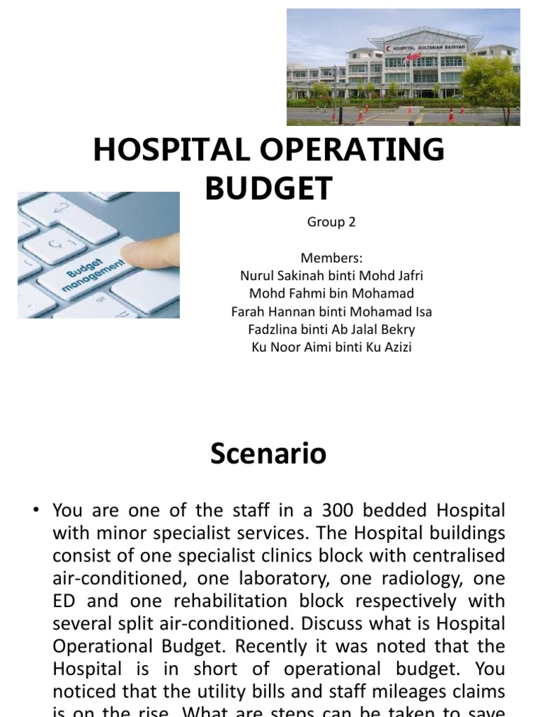 PPD Hospital Operating Budget | PDF | Fundraising | Hospital