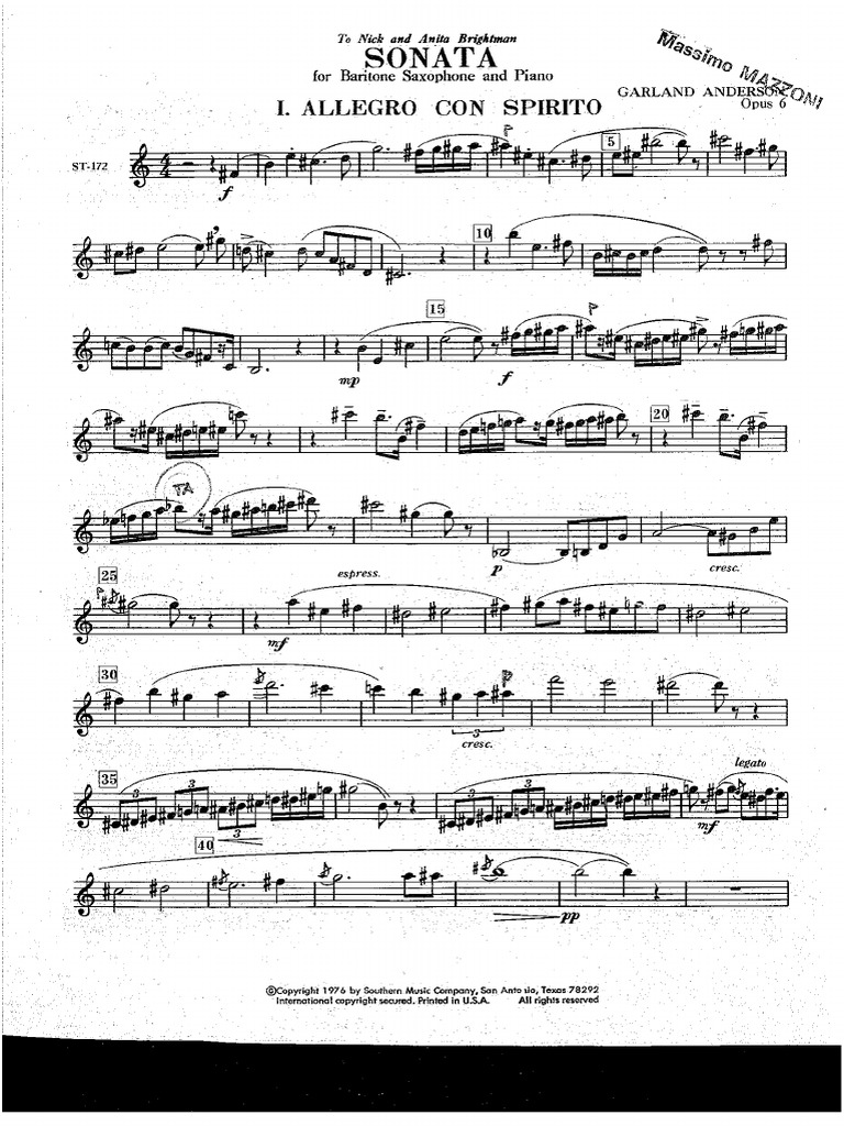 Anderson Garland Sonata-Baritone | PDF