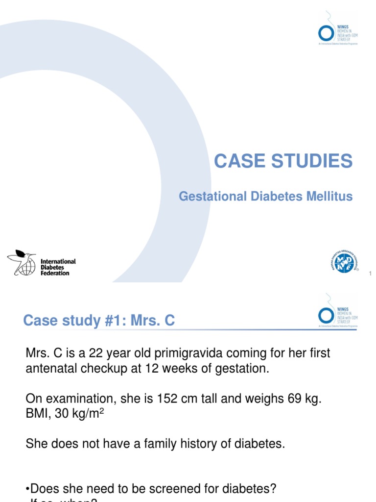 Gestational Diabetes Mellitus Case Studies | PDF | Blood Sugar ...