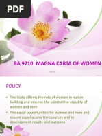 Presentation Magna Carta of Women | PDF | Women's Rights | Discrimination & Race Relations