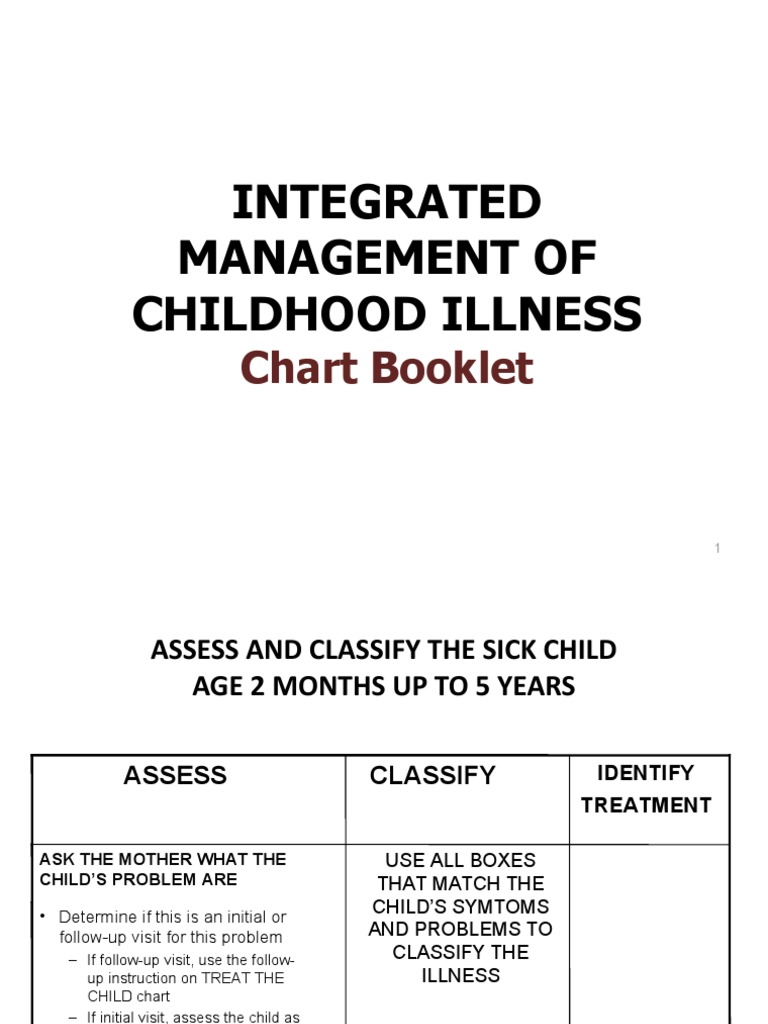 Integrated Management of Childhood Illness: Chart Booklet | PDF ...