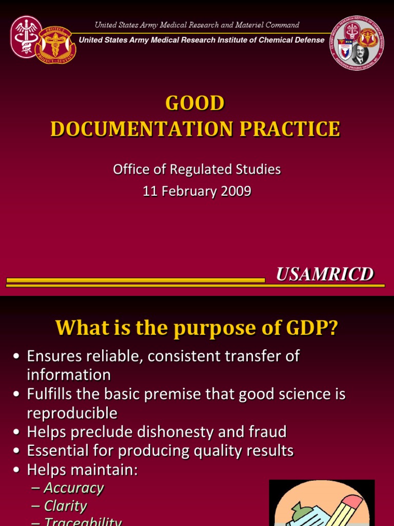 Good Documentation Practice | Statistics | Outlier