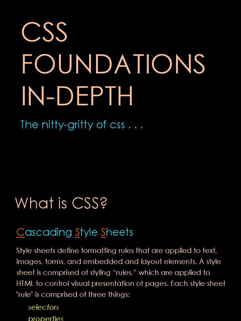 CSS in Depth | PDF | Cascading Style Sheets | Html Element
