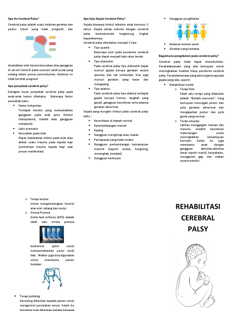 Leaflet Cerebral Palsy | PDF
